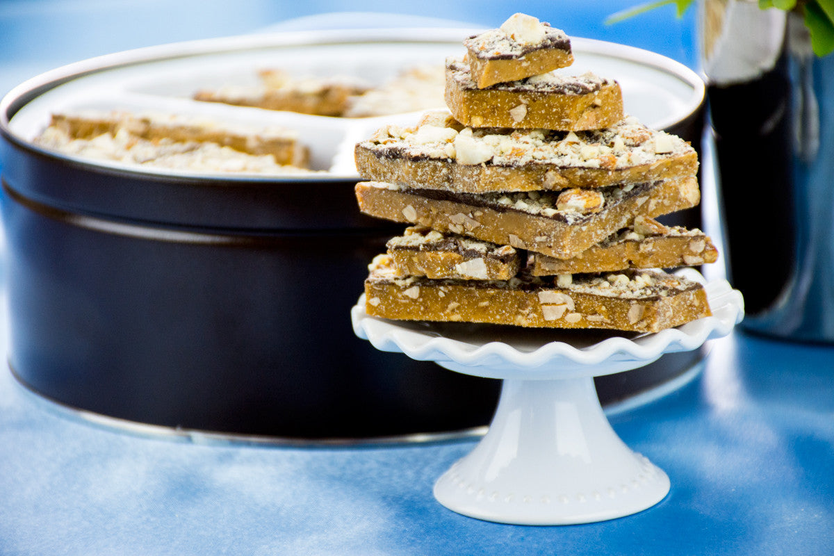 Linders Dark Chocolate Fancy Toffee Tin – Linders Fancy Toffee